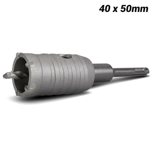 Techsmart THCT40 M16 40mm x 50mm SDS Plus TCT Hole Cutter Light Weight ...