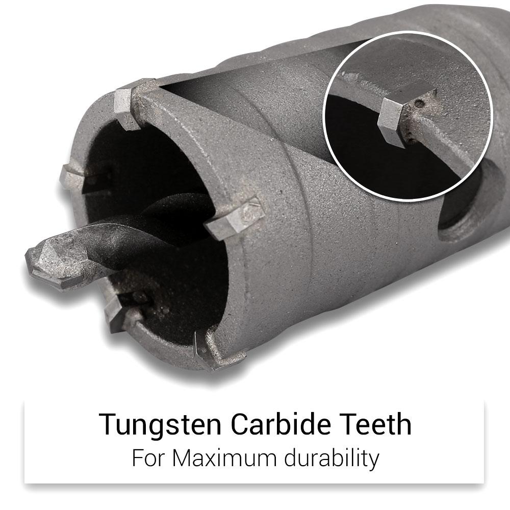 Techsmart THCT40 M16 40mm x 50mm SDS Plus TCT Hole Cutter Light Weight ...