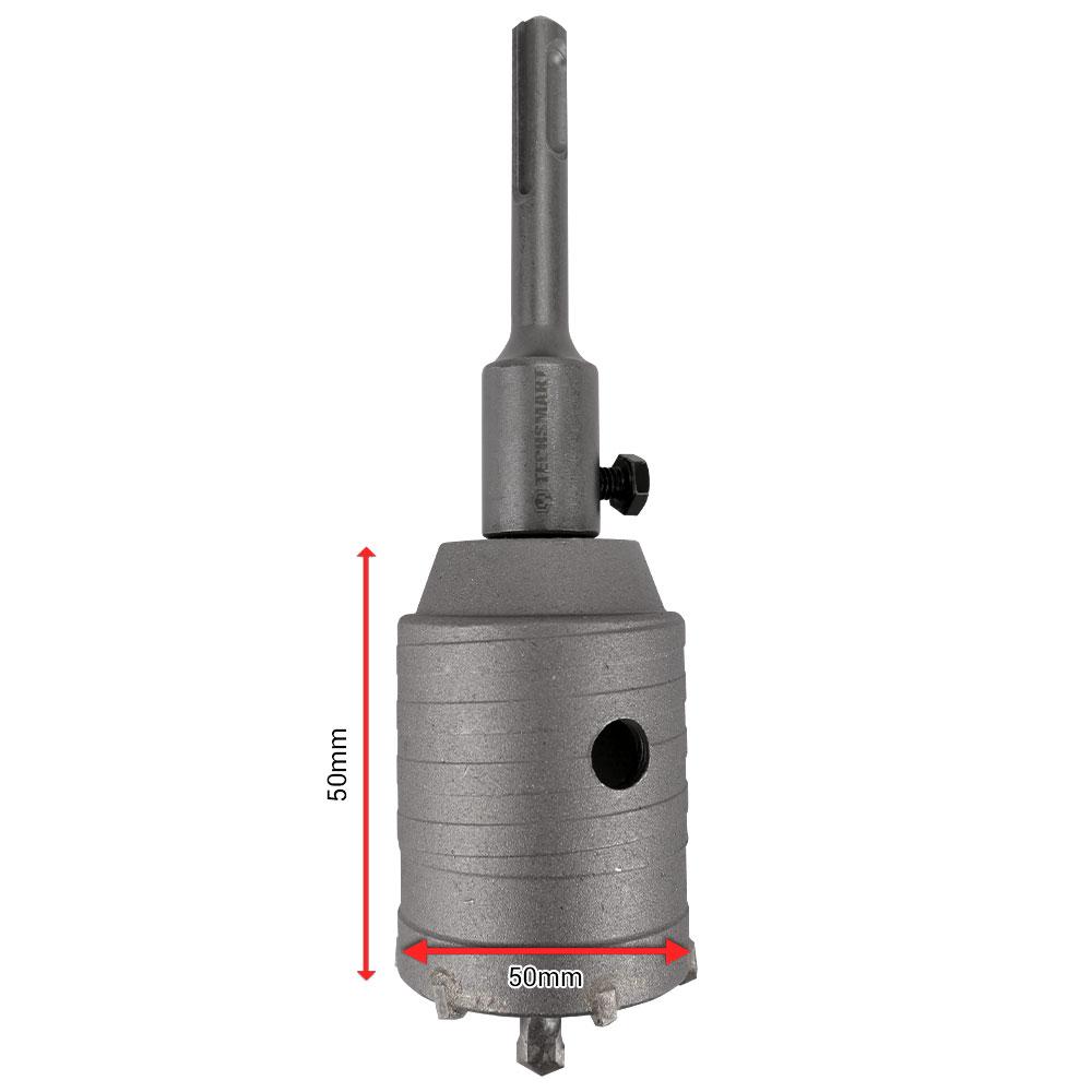 Techsmart THCT50 M16 50mm x 50mm SDS Plus TCT Hole Cutter Light Weight ...
