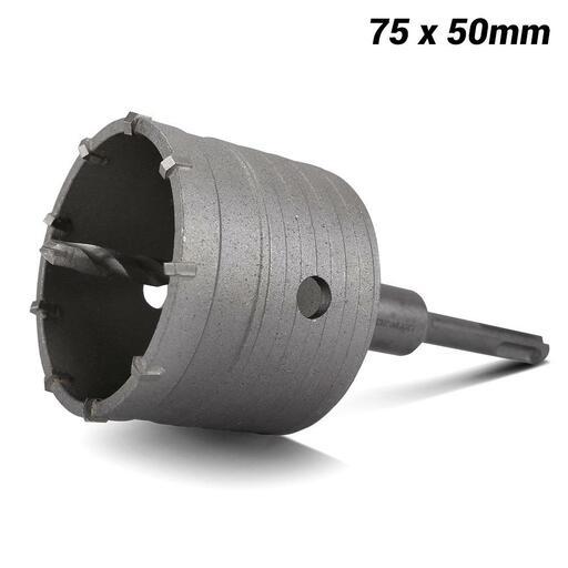 Techsmart THCT75 M16 75mm x 50mm SDS Plus TCT Hole Cutter Light Weight ...