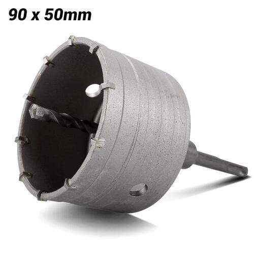 Techsmart THCT50 M16 50mm x 50mm SDS Plus TCT Hole Cutter Light Weight ...