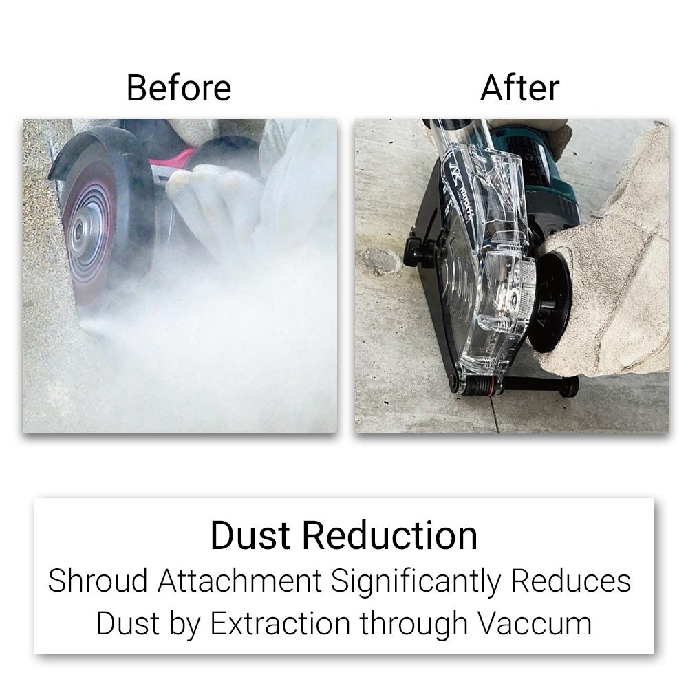 Nakaya NK-125MA 115mm (4-1/2") to 125mm (5") Dust Extraction Shroud