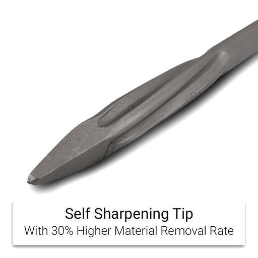 Techsmart TRMAX400 400mm SDS-Max Self Sharpening R-Tec Point Chisel