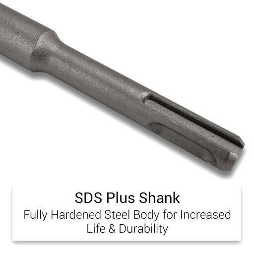 Techsmart TRPLU400 250mm SDS-Plus Self Sharpening R-Tec Point Chisel