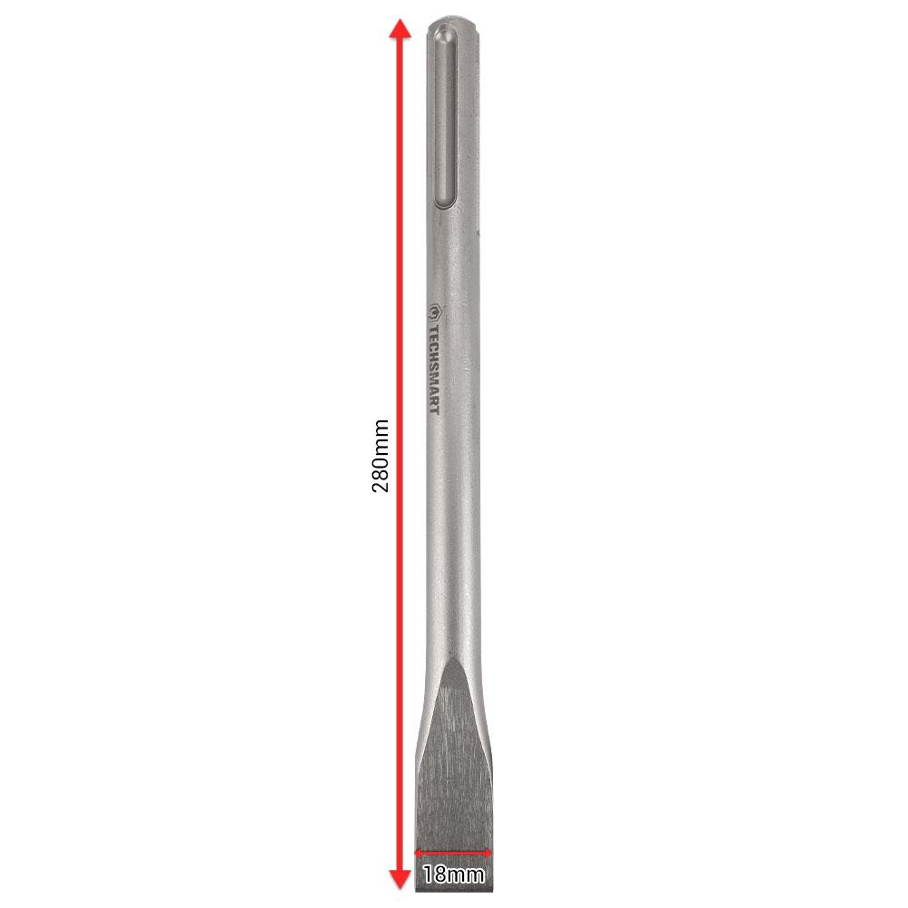 Techsmart TMFC28018 18mm x 280mm SDS Max Flat Chisel