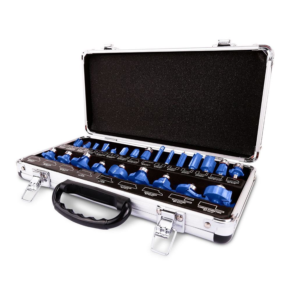 Techsmart TRBS24 24pce 1/4" Shank Router Bit Set