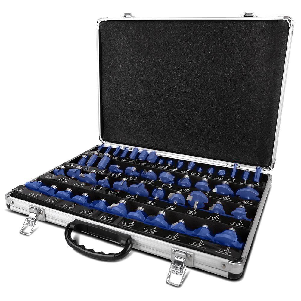 Techsmart TRBS50 50pce 1/4" Shank Router Bit Set