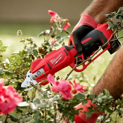 Milwaukee M12BLPSH0 12V Li-ion Cordless Brushless Pruning Shears - Skin ...