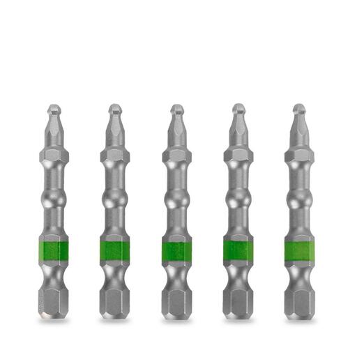 Xtorque XBP3HX50 5-Pack HEX 3 Ball Point 50mm Driver Bit Set
