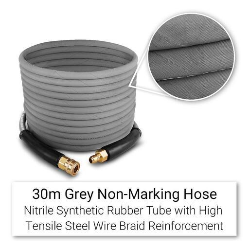 Super Hydro SHWH30 30m 3/8" High Pressure Wire Braided Hose