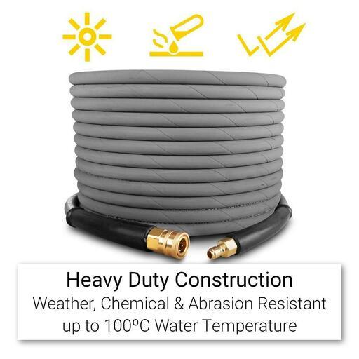 Super Hydro SHWH30 30m 3/8" High Pressure Wire Braided Hose