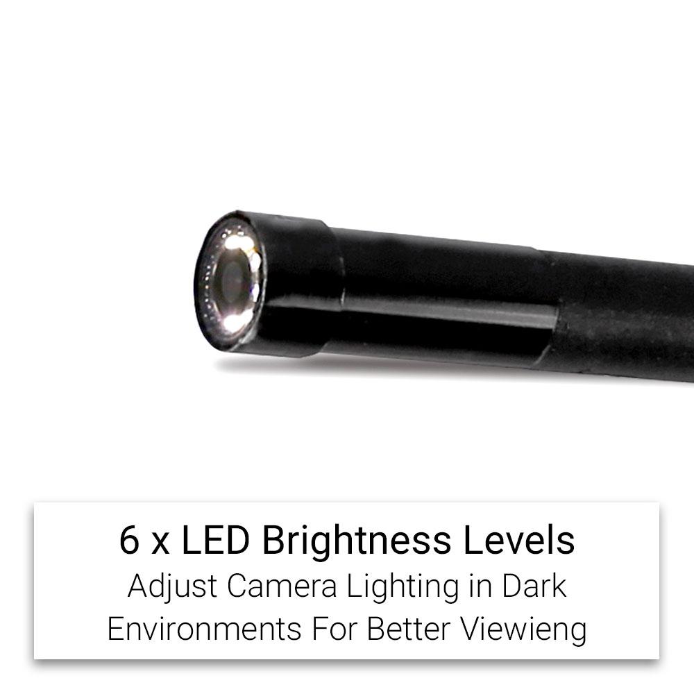 Pinpoint PP43 Waterproof Wire Borescope Inspection Camera with 4.3 ...