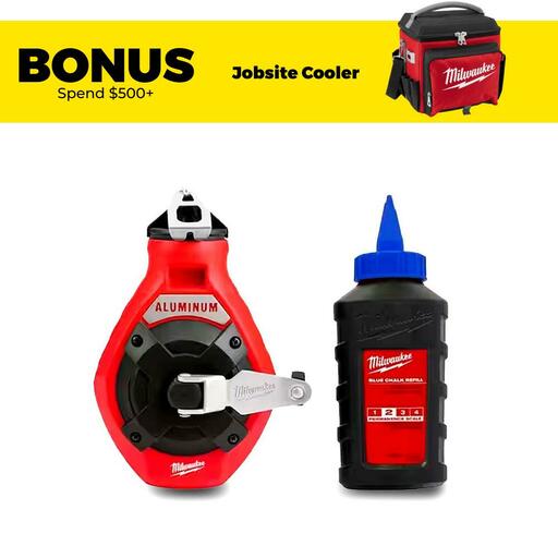 Milwaukee 48223992 30m Fine Line Chalk Reel & Blue Chalk Reel Kit