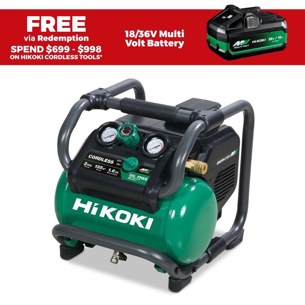 HiKOKI EC36DA(H4Z) 36V Li-ion Cordless Brushless Air Compressor - Skin Only