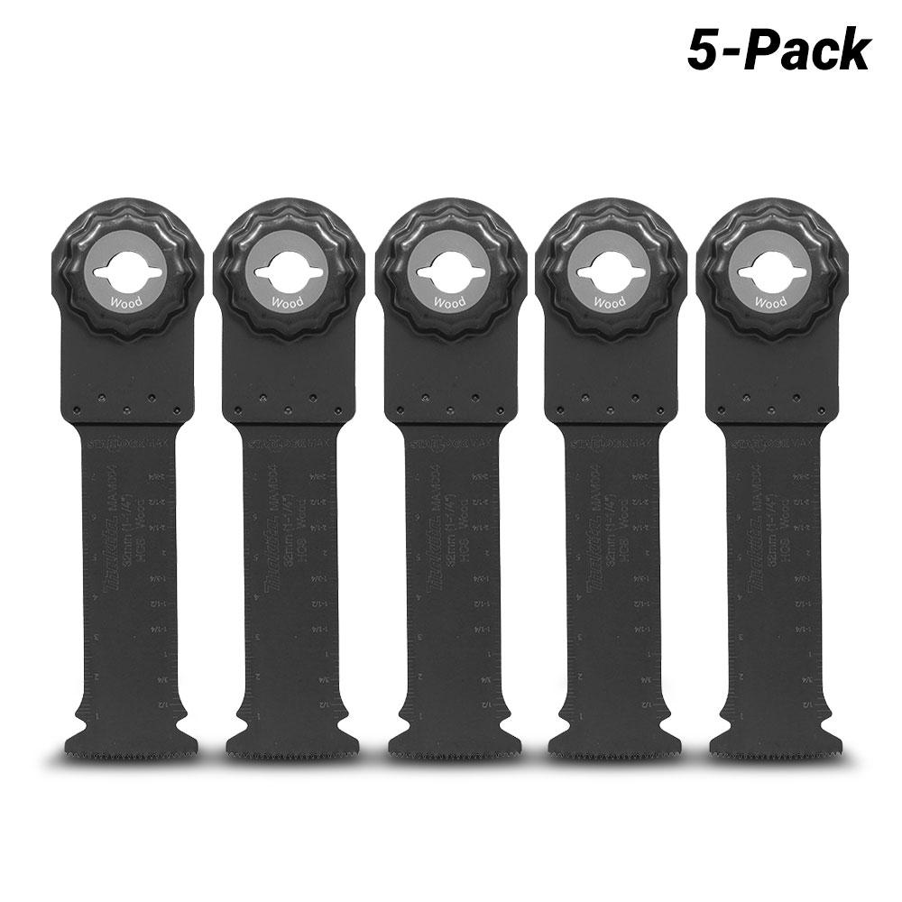 Makita B-66438-5 5-Pack 32mm x 80mm 18TPI Starlock Max HCS Plunge Saw ...