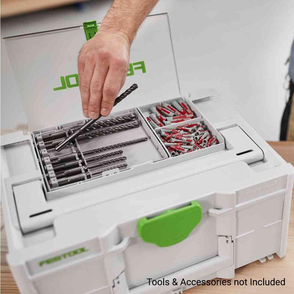 Festool BKS SYS3 D5-12 SDS (577398) 7pce SDS Plus Hammer Drill Bit SYS ...