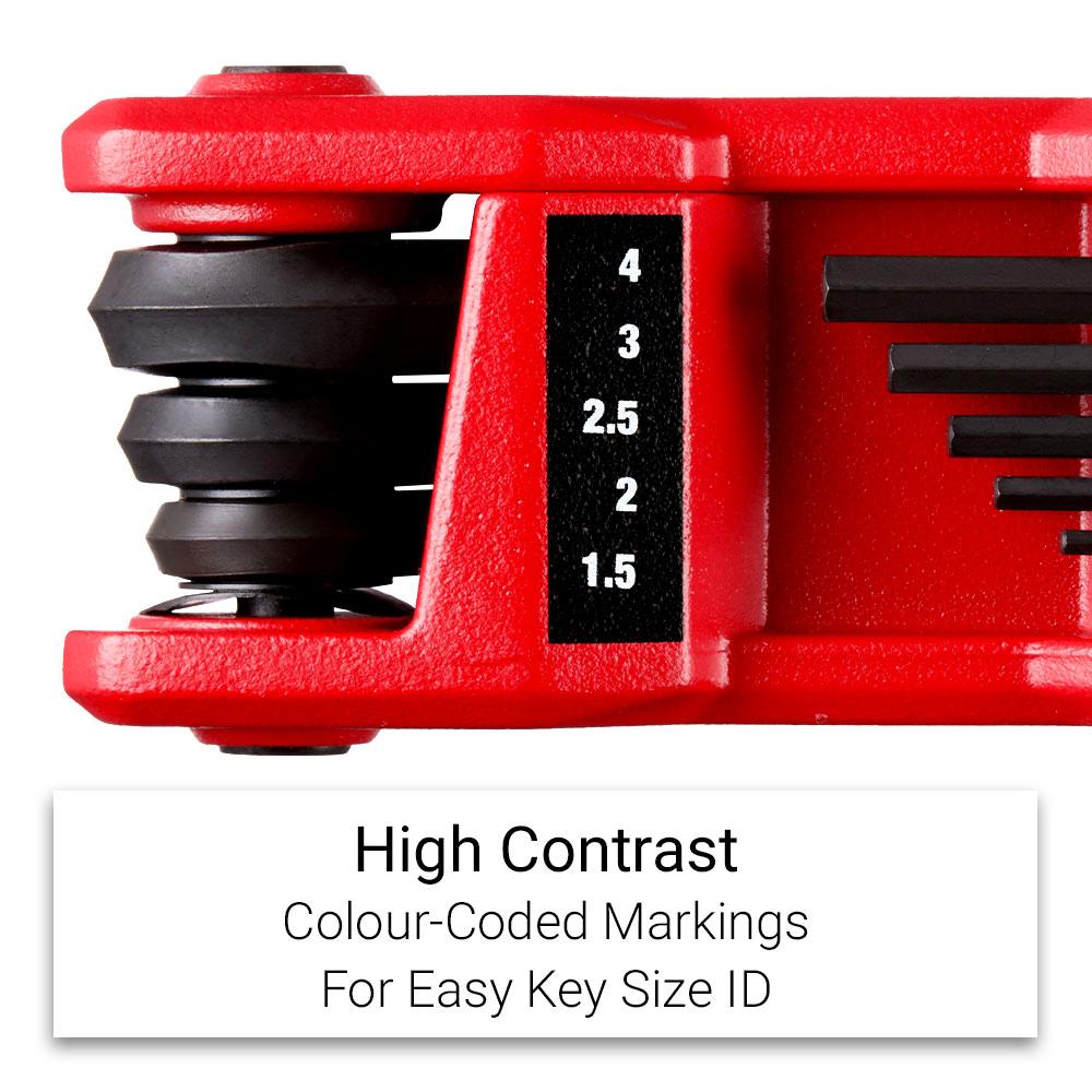 Milwaukee 48222182 8pce Metric Folding Hex Key Set