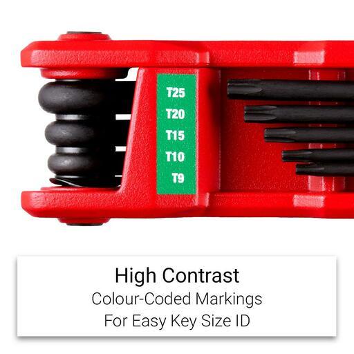 Milwaukee 48222184 8pce Torx Folding Hex Key Set