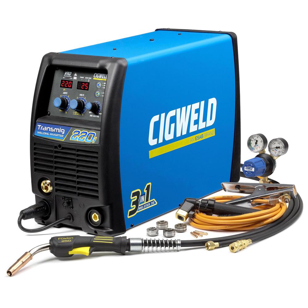 Cigweld W1005220 Transmig 220I Multi Process Inverter Kit