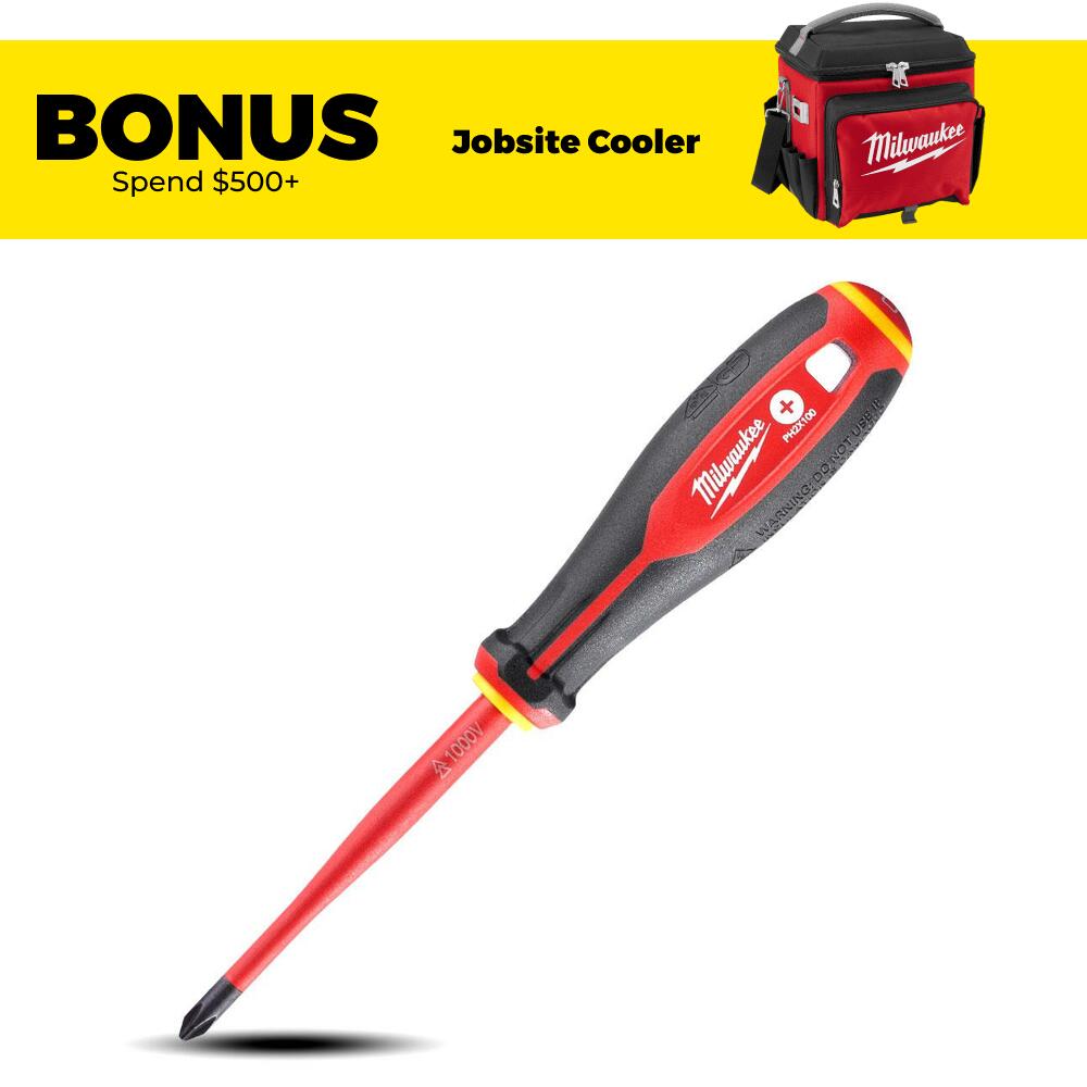 Milwaukee 4932478722 PH2 x 100mm VDE Screwdriver