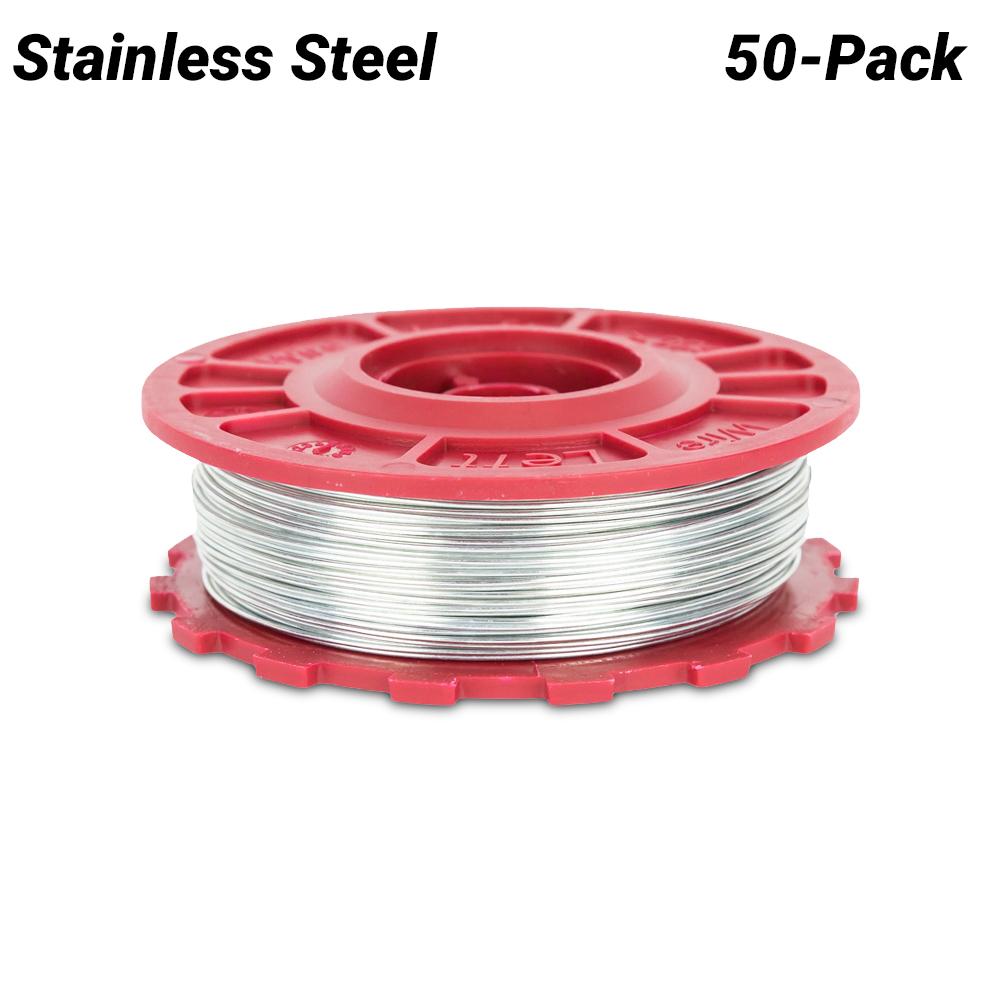 RAPIDTOOL TWSS-50A 50-Pack Stainless Steel Tie Wire Suits RT-40A & RT-60A
