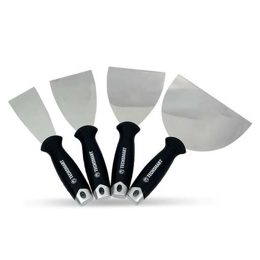 Techsmart TSPK2346 4pce Stainless Steel Putty Knife Set