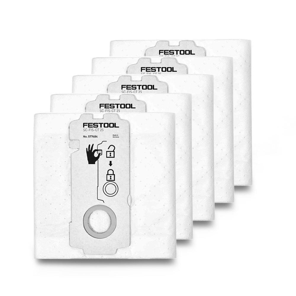 Festool SC-FIS-CT 25/5 (577484) 5-Pack CT 25 Replacement Selfclean ...