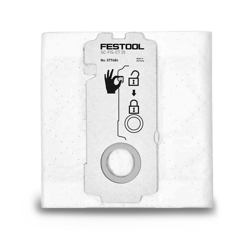 Festool SC-FIS-CT 25/5 (577484) 5-Pack CT 25 Replacement Selfclean ...