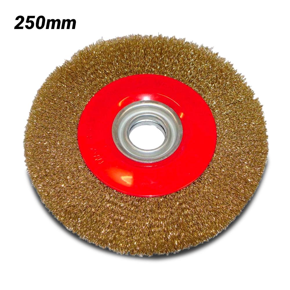 Linishall WW10 250mm X 25mm Crimped Brass Coated Wire Grinding Wheel ...