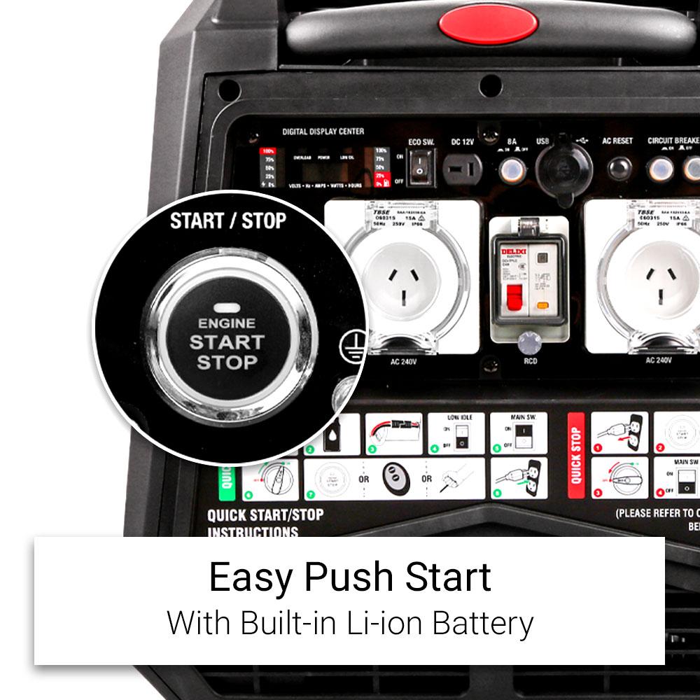 Gensafe GF6500 6.5kW 8kVA Portable Inverter Generator