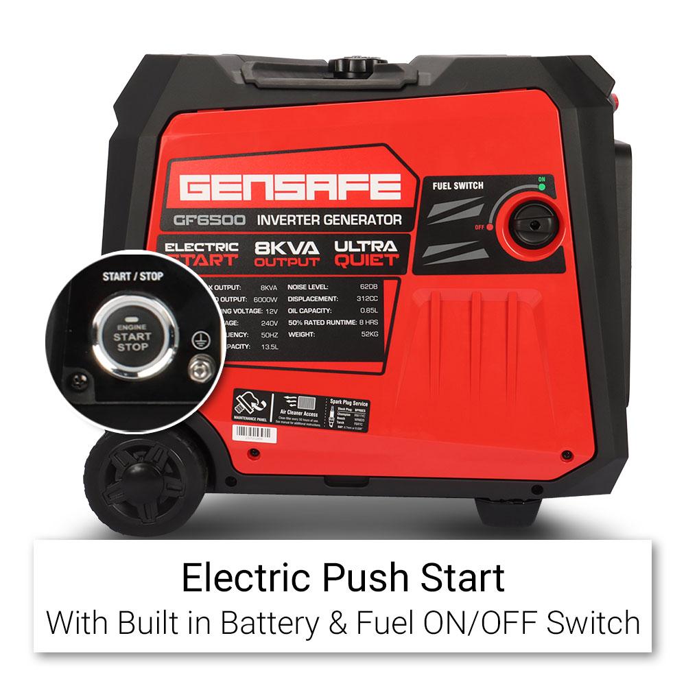 Gensafe GF6500 6.5kW 8kVA Portable Inverter Generator
