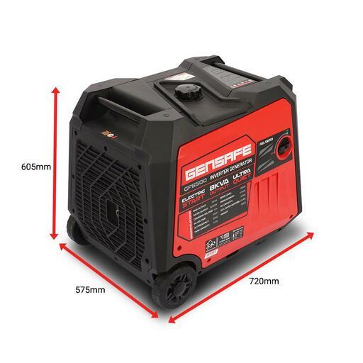 Gensafe GF6500 6.5kW 8kVA Portable Inverter Generator