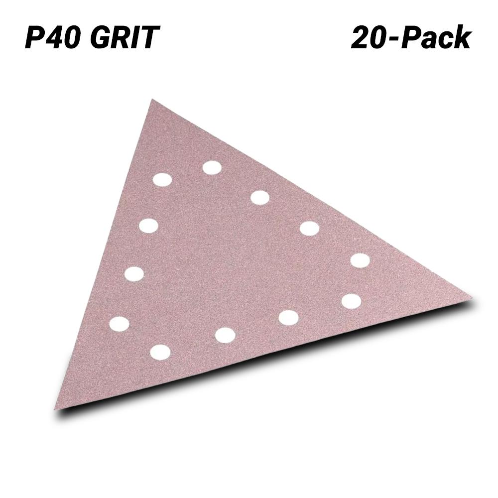 Flex 290-12SE-P40-VE20 (370940) 20-Pack 290mm P40 Grit Triangle Hook ...