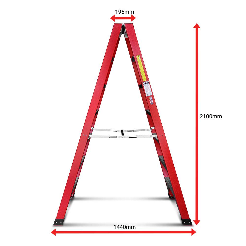 Climbrite CDSTEP6ECO 2m 6 Step Eco Fibreglass Double Sided Ladder