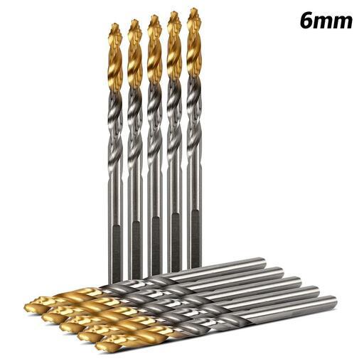 Xtorque XP10PK6MM Platinum 10-Pack 6mm x 90mm HSS M2 Sharkstep Drill ...