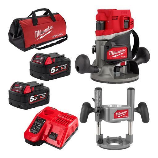 Milwaukee M18FR12502B 18V 5.0Ah Li-ion Cordless Fuel 1/2" Router Combo Kit