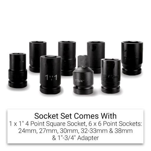 Daytona DTM12 11pce 1" Drive 4800Nm Torque Multiplier, 1" Drive Socket ...