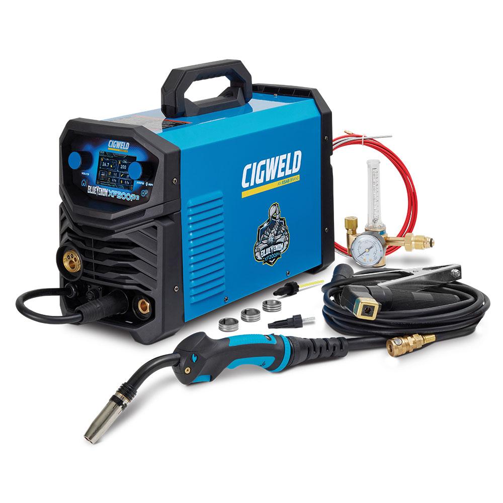 Cigweld BlueVenom XF200P3 (W1400200) Multi Process PULSE MIG /STICK-TIG ...