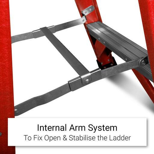 Climbrite CSTEP7ECO 2.1m 7-Step Eco Fibreglass Platform Ladder