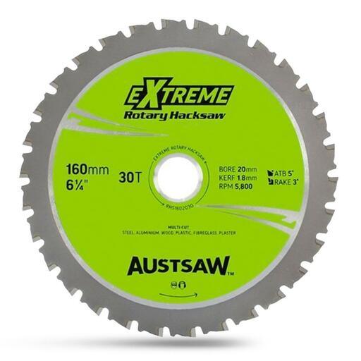 Austsaw RHS1602030 160mm x 20mm x 30T Rotary Hacksaw Circular Saw Blade