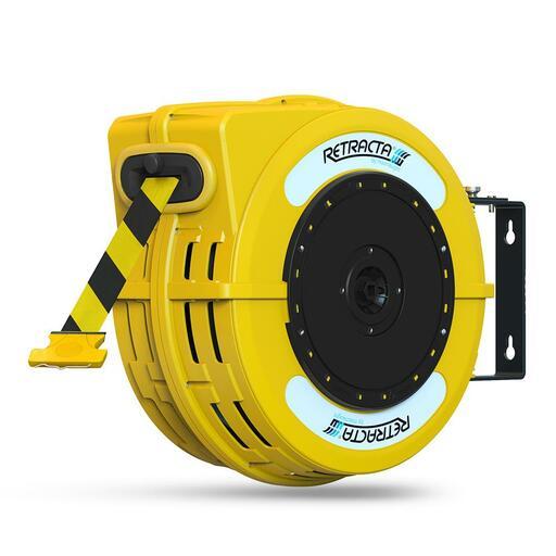 Retracta C1BYB5025Y 25m x 48mm (1.8") Yellow & Black Stripe Barrier ...