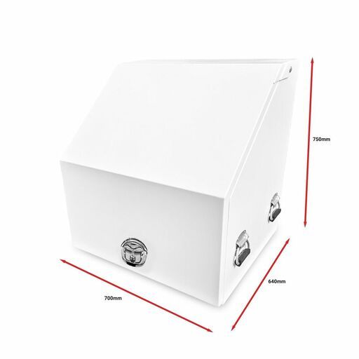 Daytona DT700 1.5mm 700mm x 640mm x 750mm Steel Tilt Lid Ute Box with 2 ...