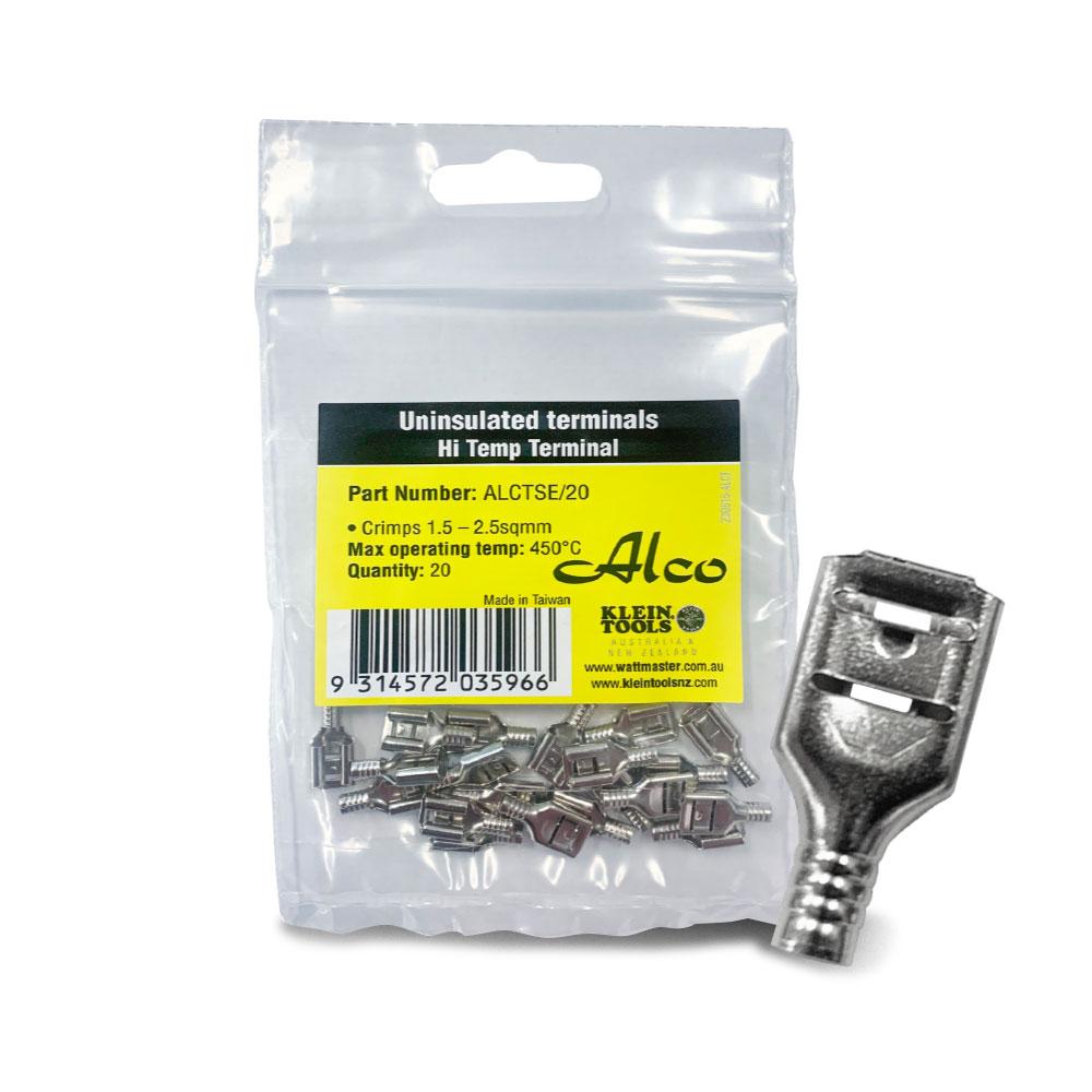 Alco ALCTSE/20 20-Pack Uninsulated Hi Temp Terminals
