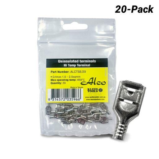 Alco ALCTSE/20 20-Pack Uninsulated Hi Temp Terminals
