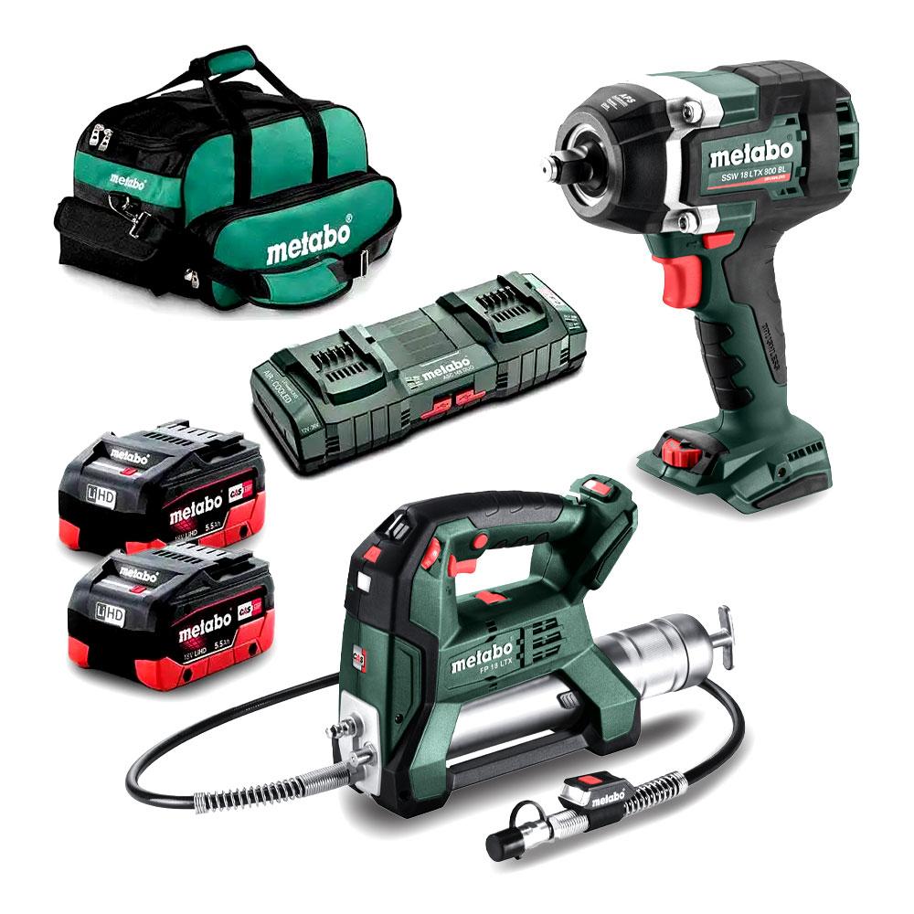 Metabo MET18MX2SB2HD5.5FA (AU68205450) 18V 2 x 5.5Ah Li-on Cordless ...