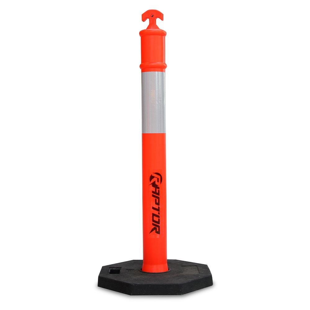 Raptor RB8KG 8kg Base Hi-Vis T-Top Bollard - Orange