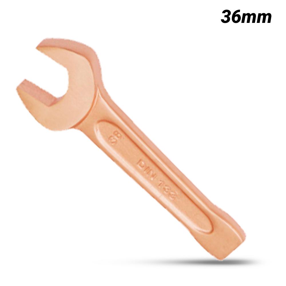 T&E Tools CB141-36 36mm (1.4") Copper Beryllium Open End Striking Wrench