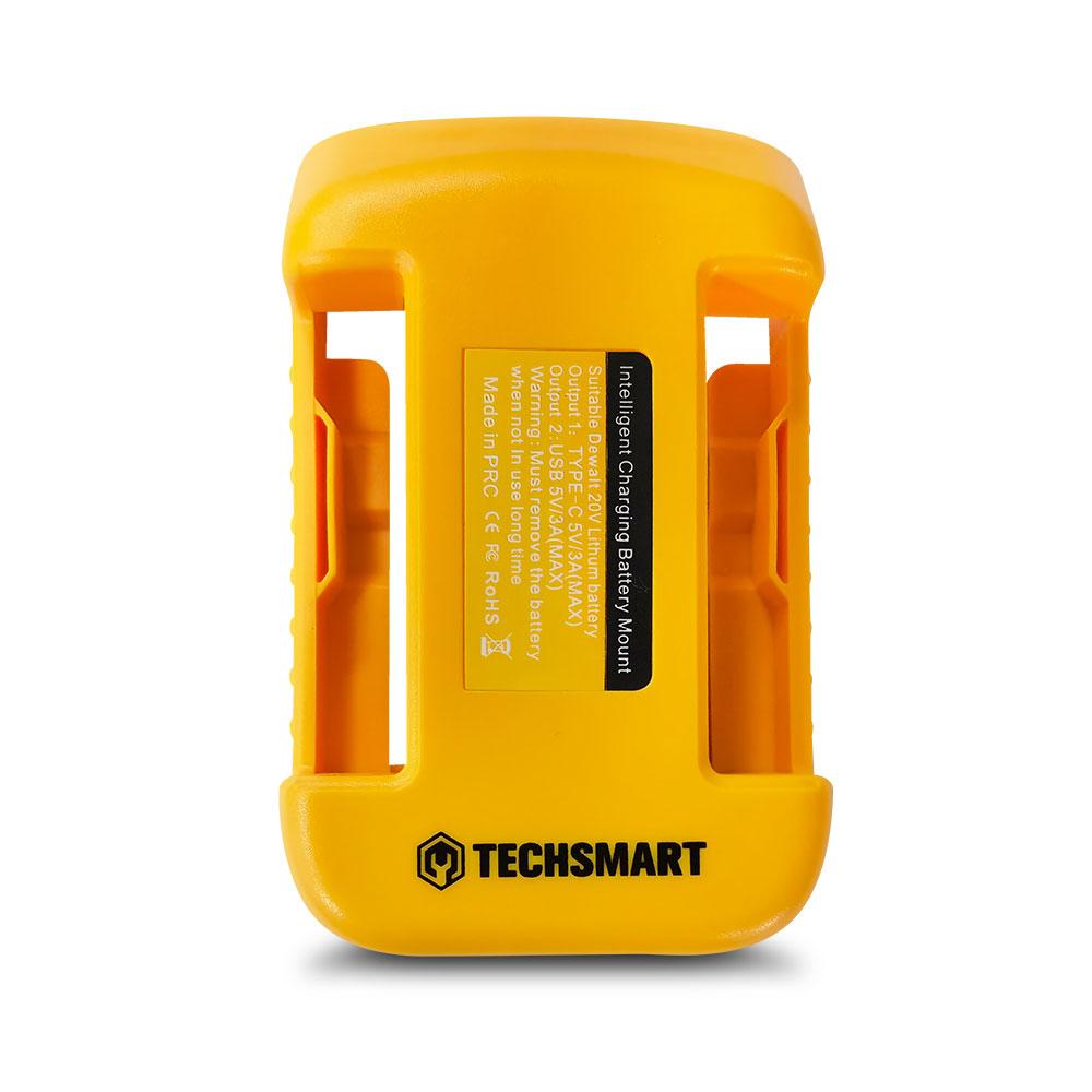 Techsmart TAD18V USB Charging Battery Adaptor Suits 18V XR Dewalt Batteries