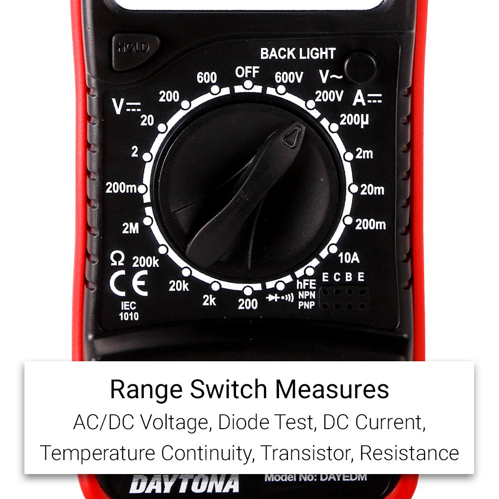 Daytona DAYEDM Electrical Digital Multimeter