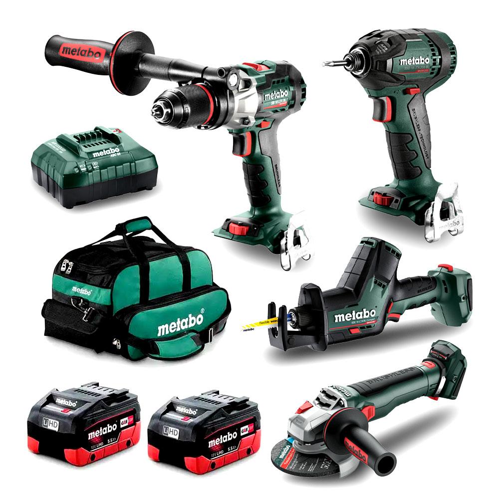 Metabo MET18BL4SB2HD5.5EQ (AU68402750) 18V 2 x 5.5Ah Li-ion Cordless ...